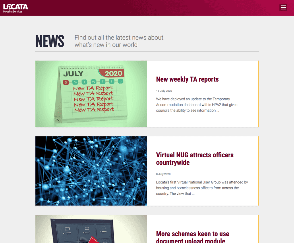 Locata's website redesign includes a new video page - Social Housing ...